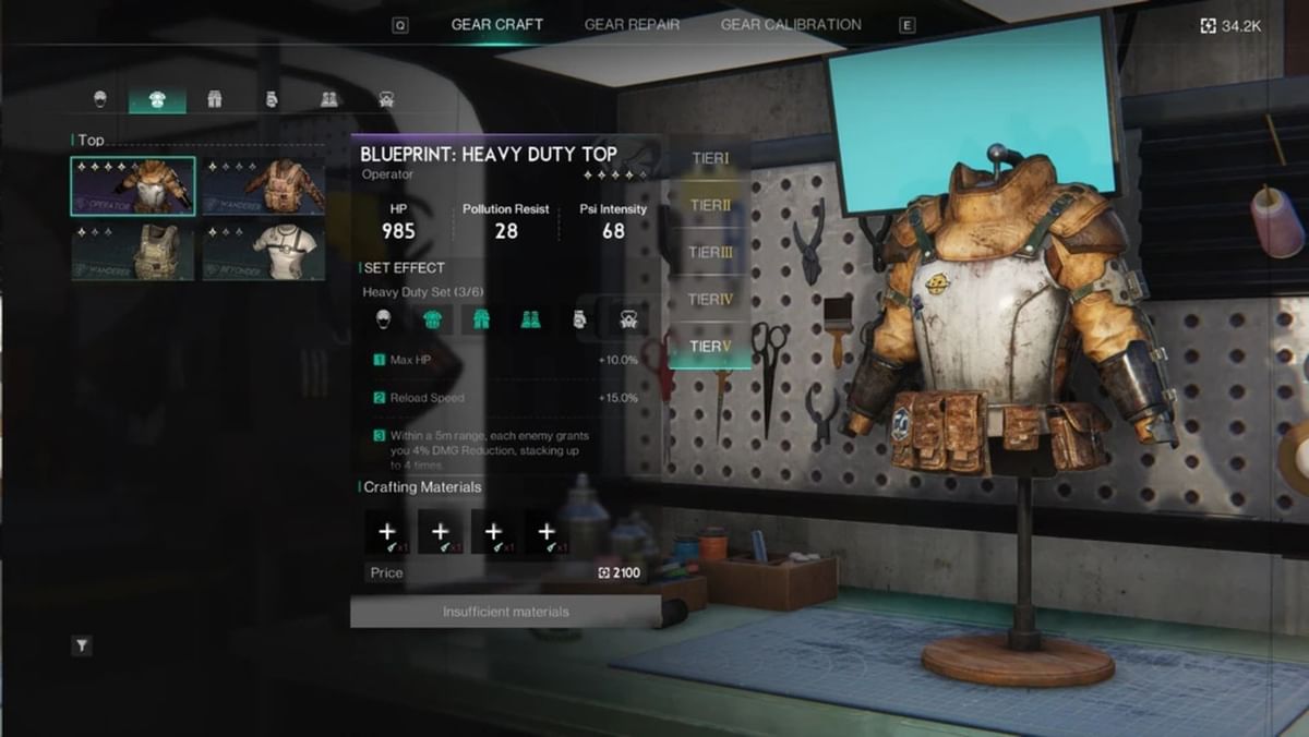 How to get Heavy Duty Armor set in Once Human