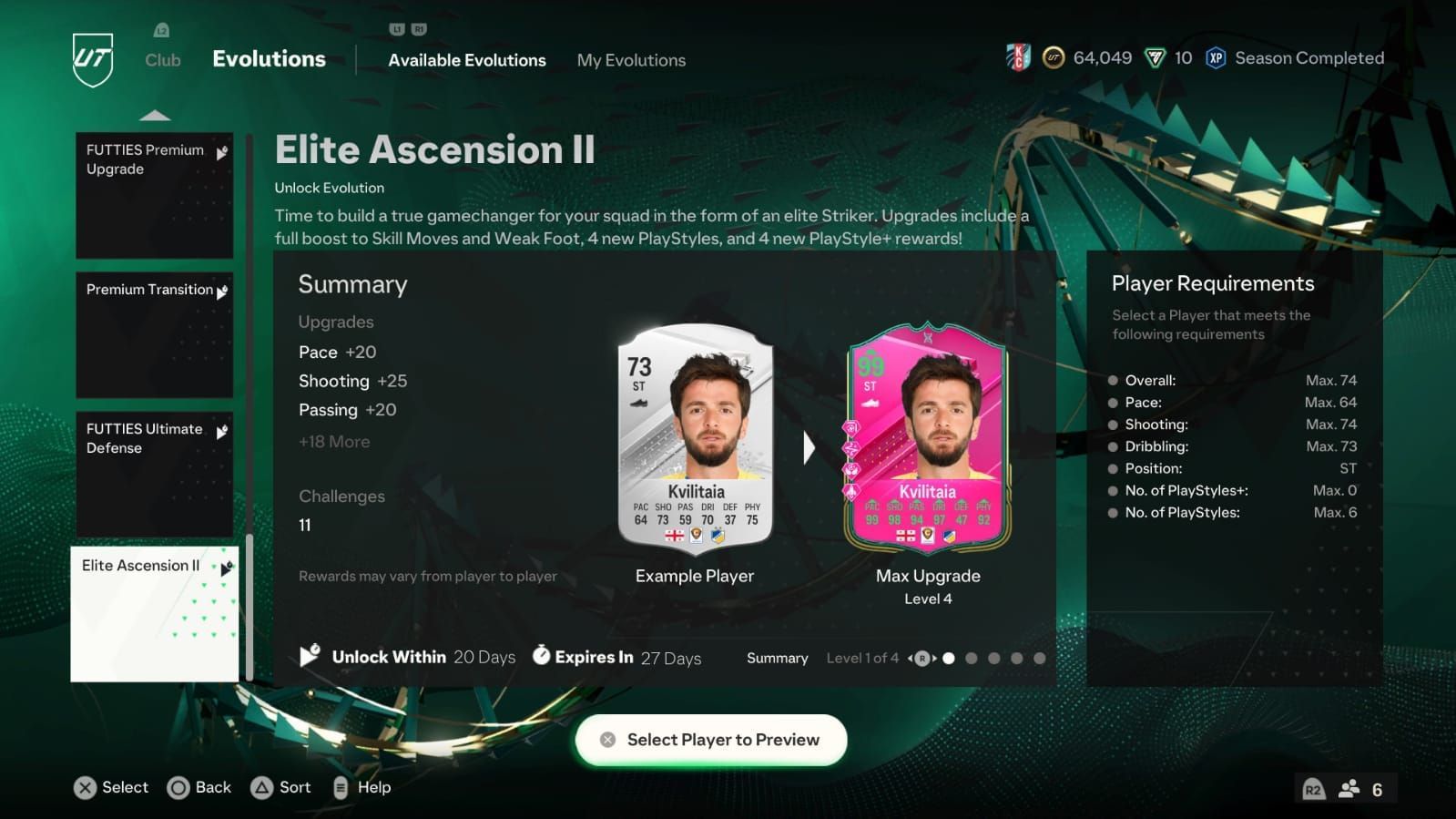 EA FC 24 Elite Ascension Evolution guide: Best players to use, all upgrades, requirements, and more