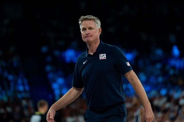 Watch: Steve Kerr takes a dig at Donald Trump by hitting him with Steph ...