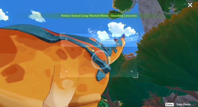 Genshin Impact: Long-Necked Rhinos doing 2 different actions photography locations