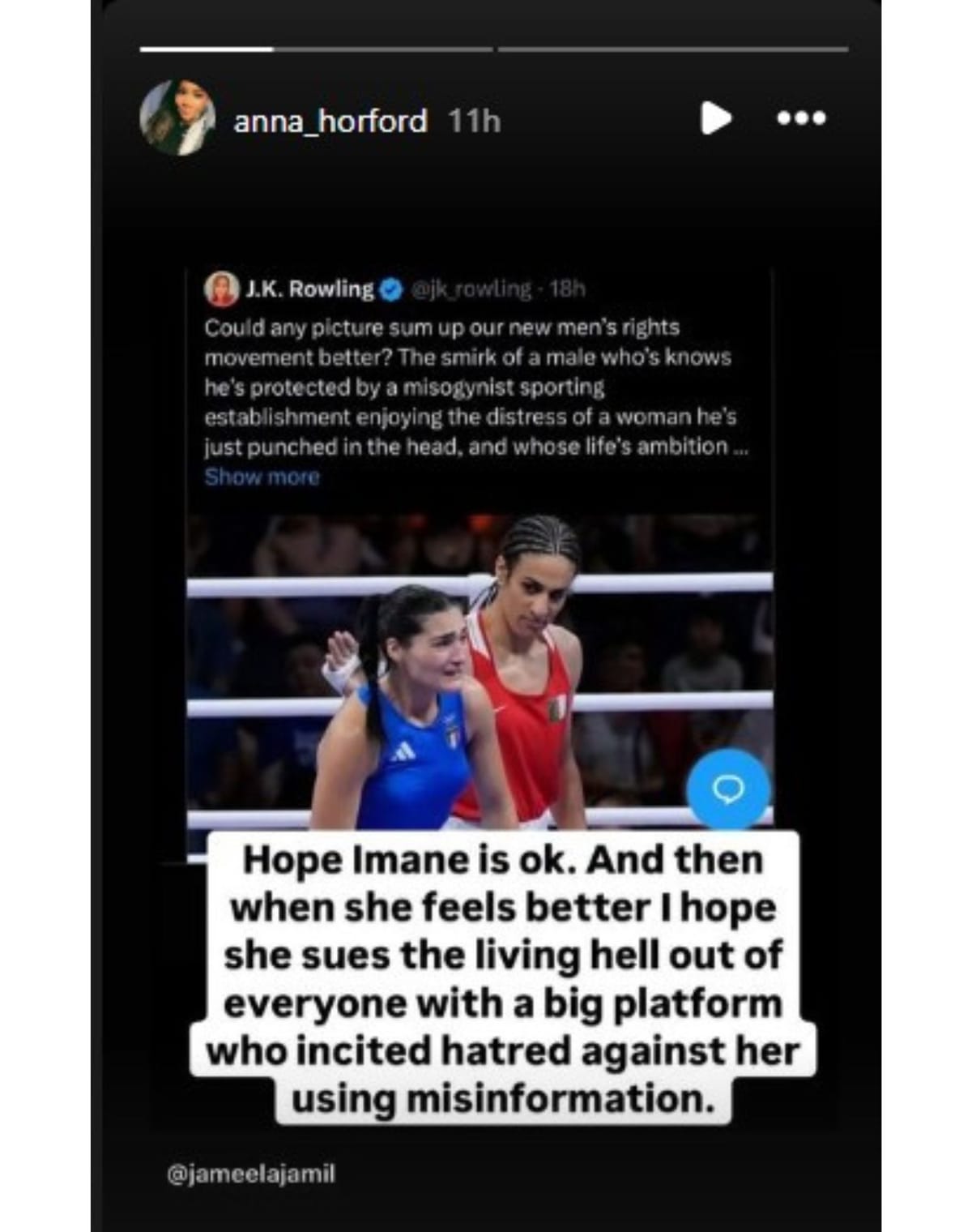 Anna Horford: Al Horford's sister Anna Horford shares message urging Imane Khelif to take legal ...