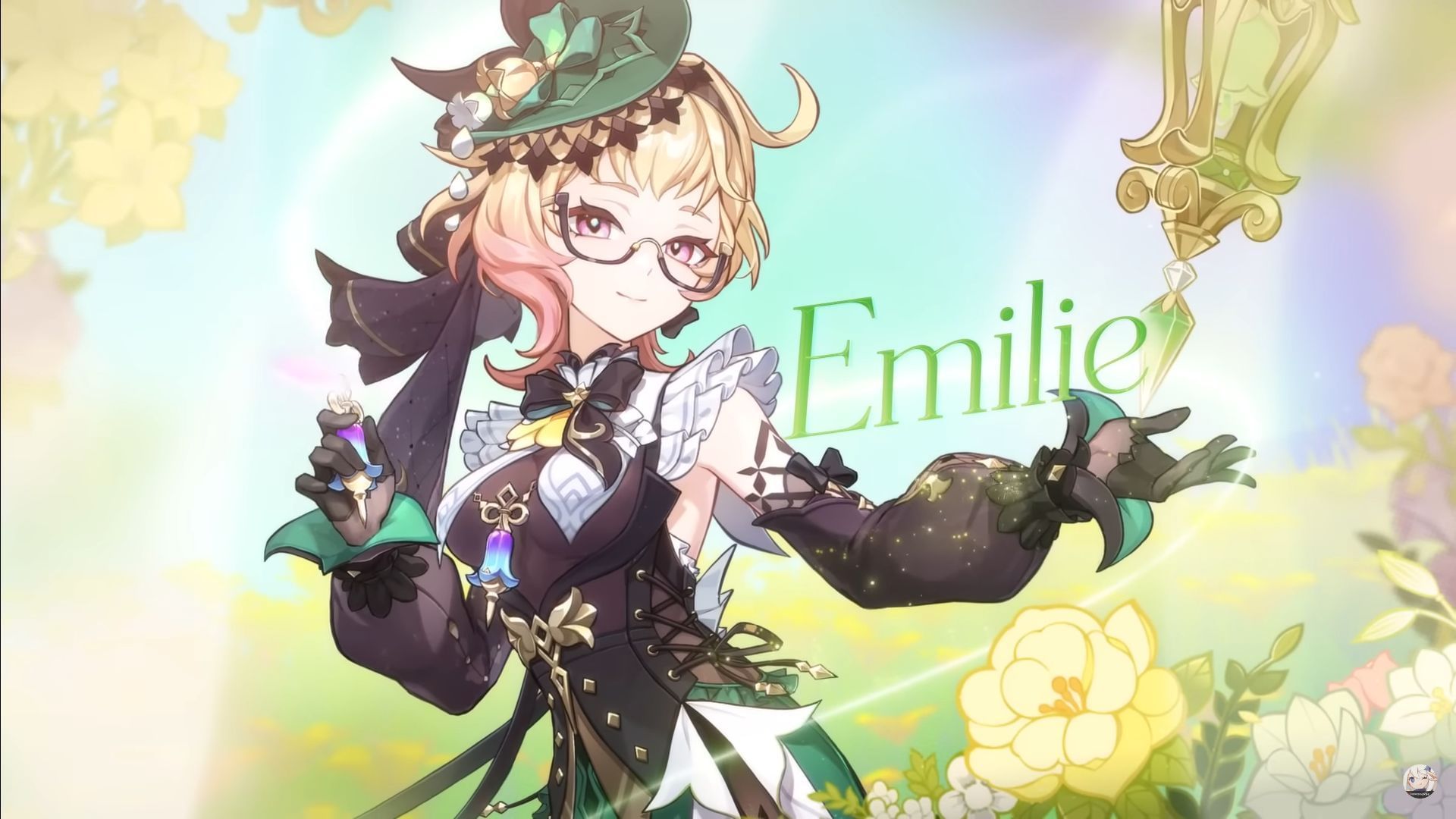 Lumidouce Elegy in Genshin Impact: Emilie's signature polearm stats
