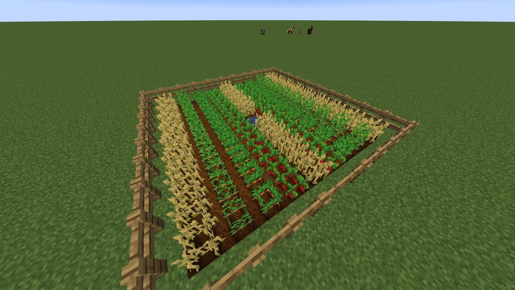 Best layout for crop farms in Minecraft
