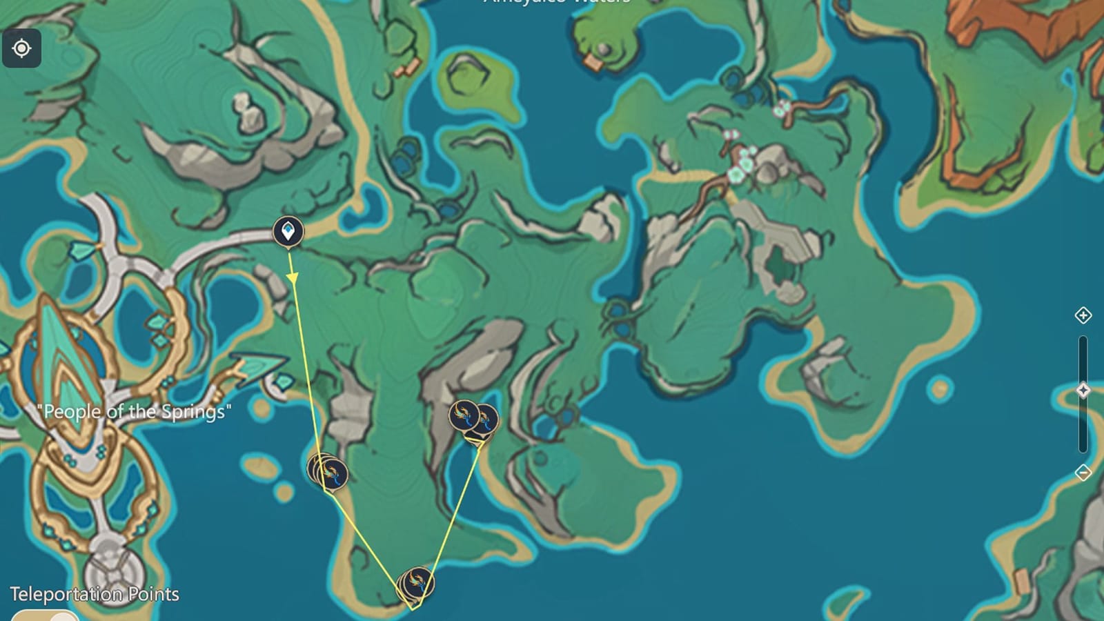 Genshin Impact Sprayfeather Gill locations and farming routes