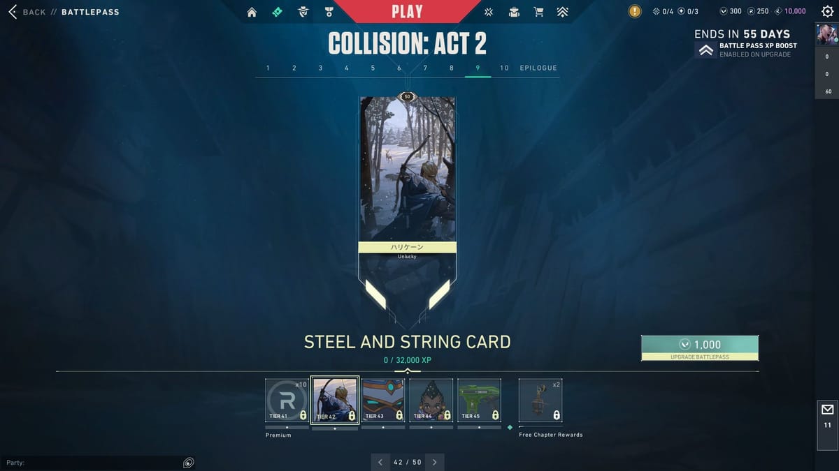 Valorant Episode 9 Act 2: All Battlepass tiers and rewards