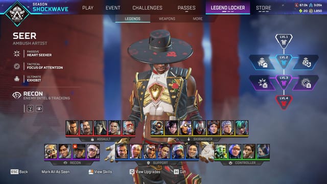All Recon Legends for Broken Moon in Apex Legends Season 22, ranked