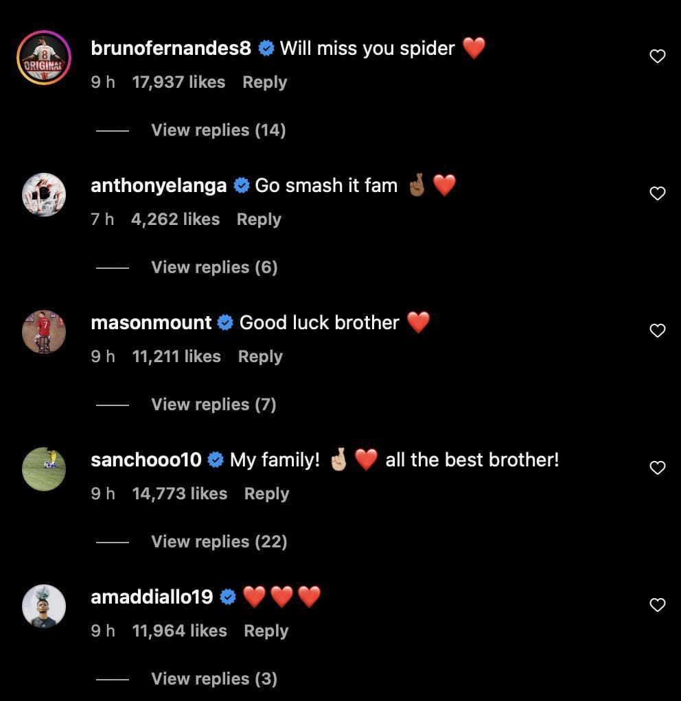 Manchester United duo Bruno Fernandes and Jadon Sancho send heartfelt ...