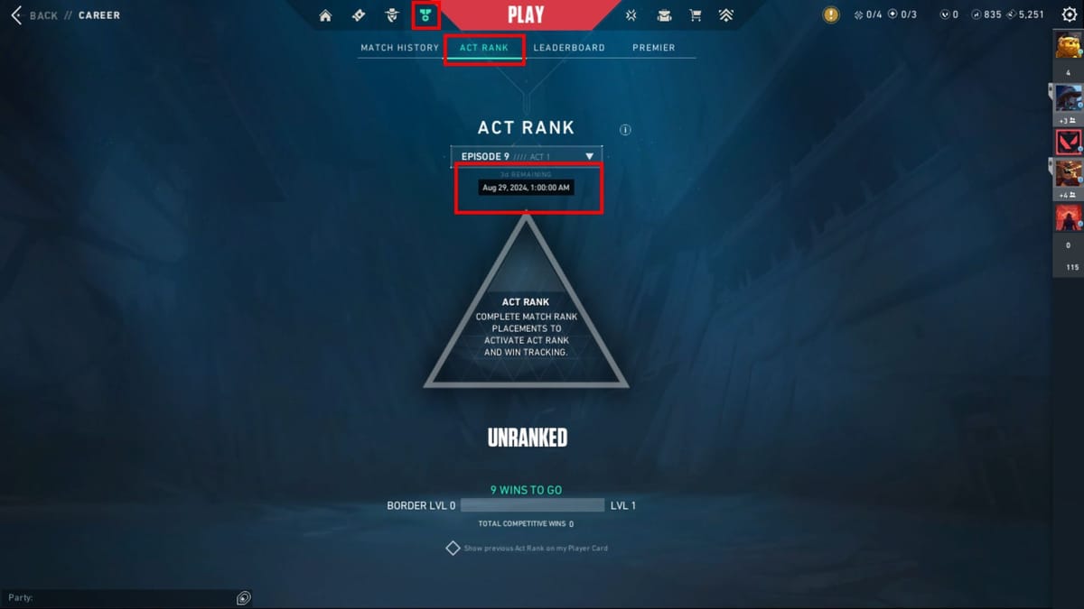 When does Valorant Episode 9 Act 1 competitive queue end?