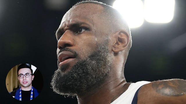 Sportscaster Noah Eagle hypes up LeBron James' clutch play vs Serbia ...