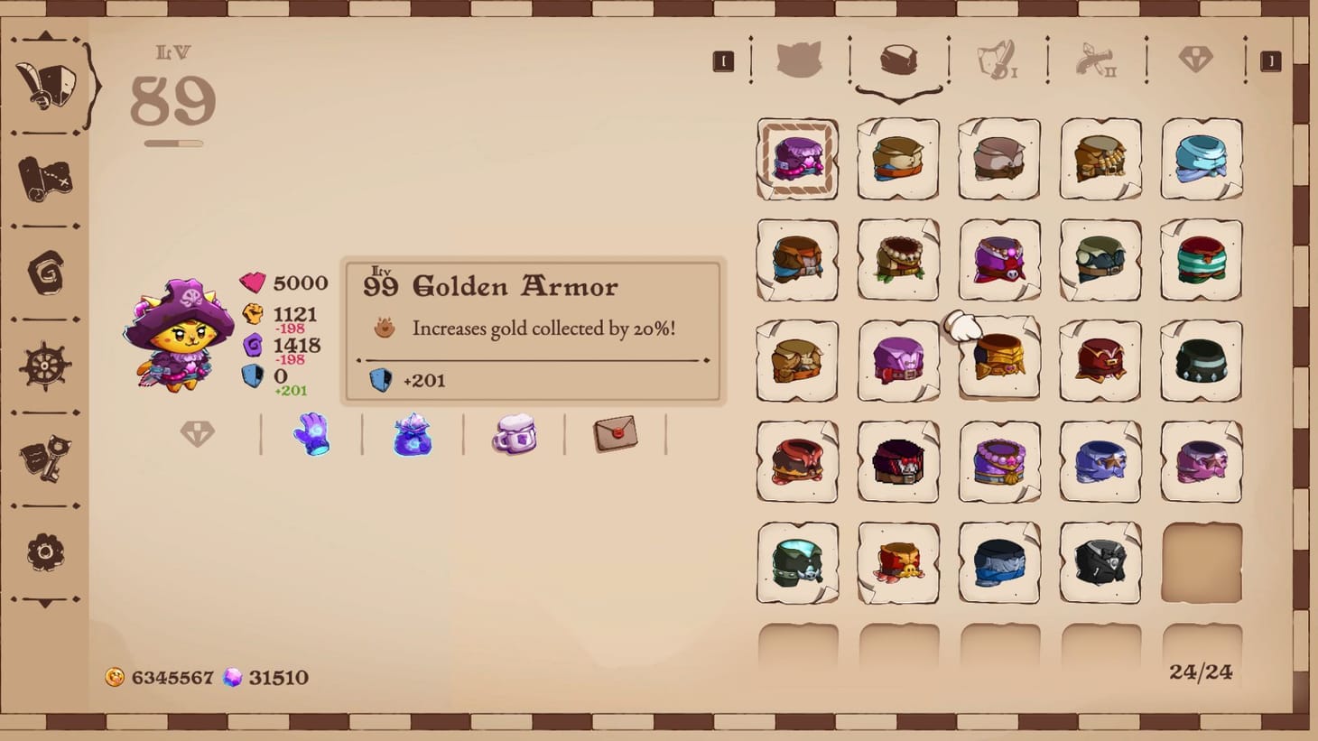 All equipment in Cat Quest 3