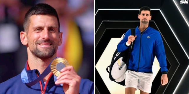 WATCH: Novak Djokovic debuts golden kit bag at US Open in honor of his ...