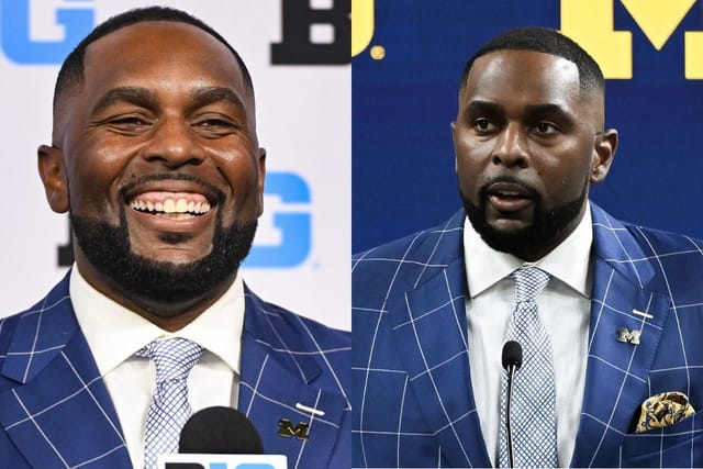 Where did Sherrone Moore play college football? Michigan HC's playing ...