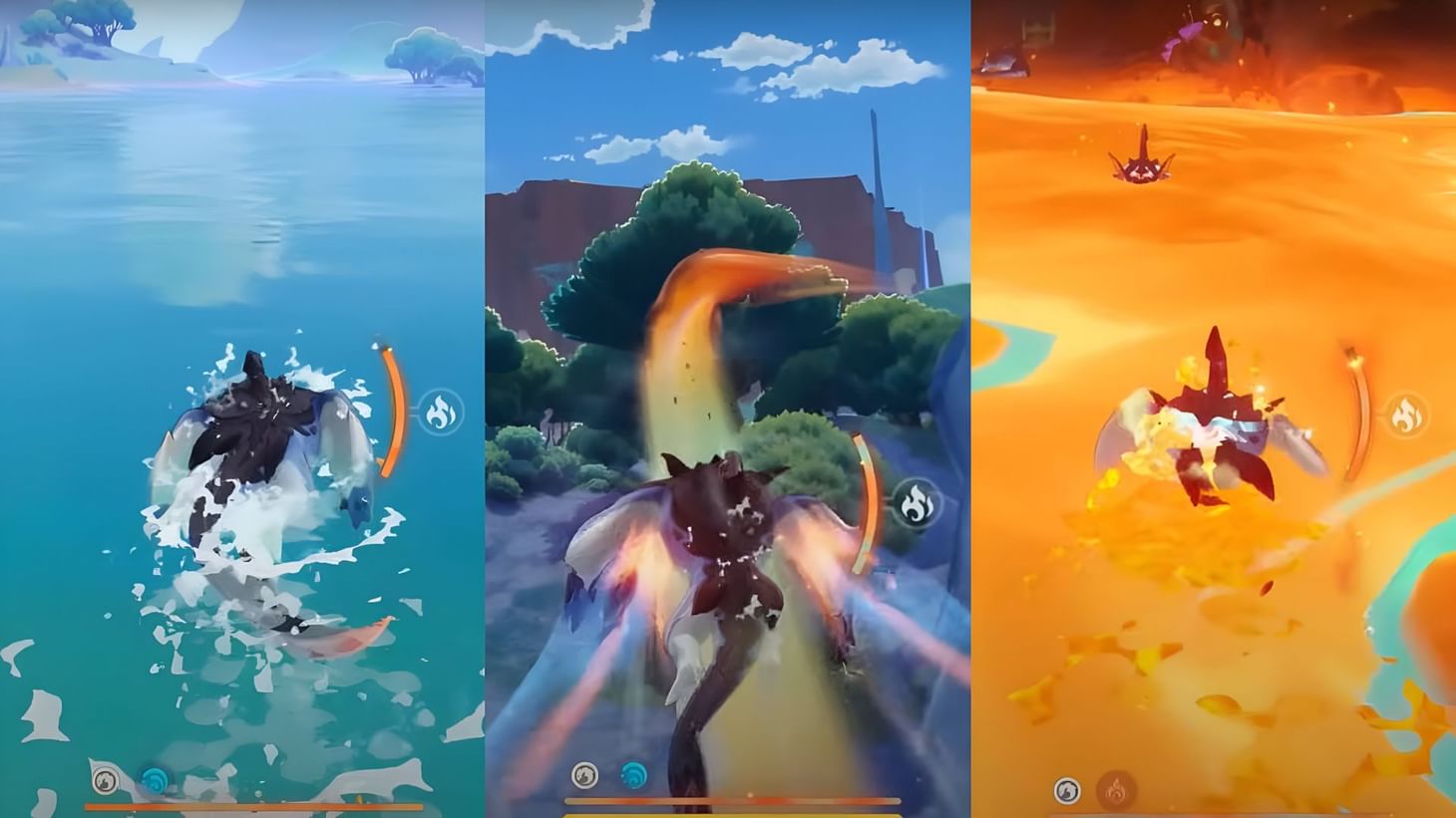 All Saurian abilities in Genshin Impact