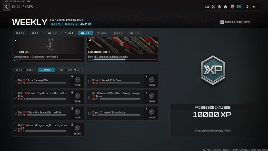 MW3 and Warzone Season 5 Week 5 challenges: Rewards and how to complete