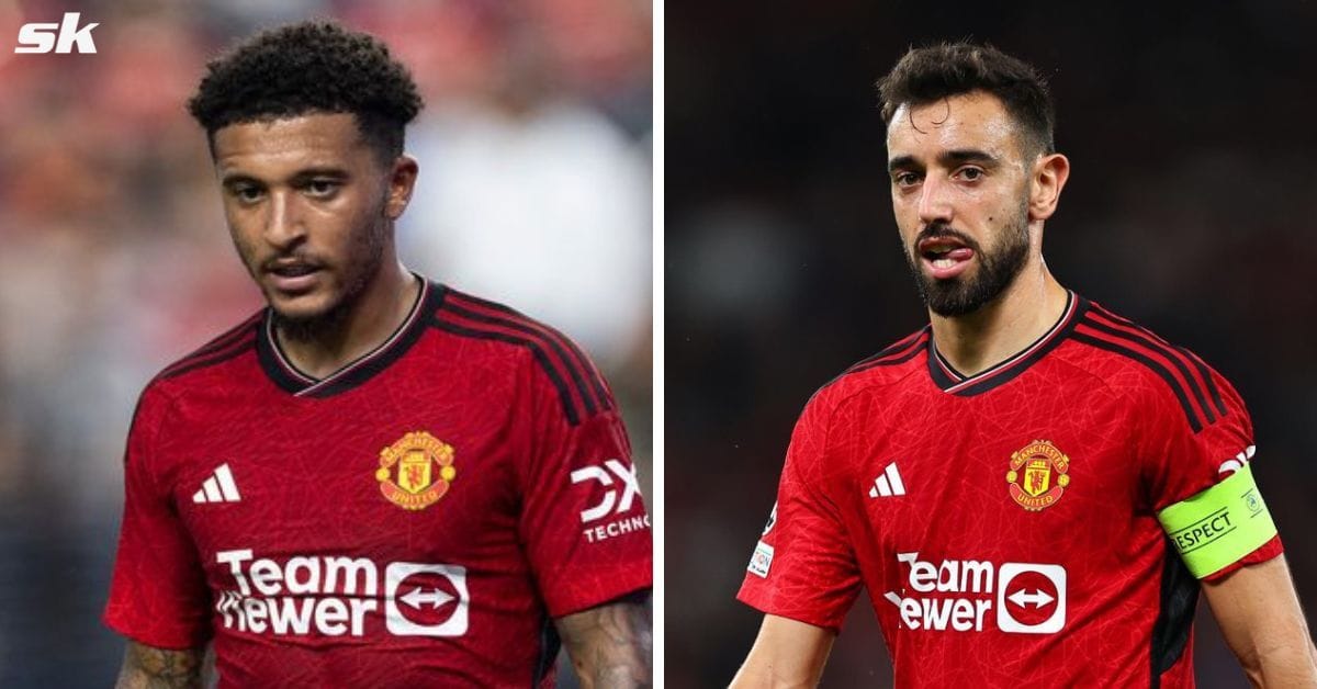Manchester United duo Bruno Fernandes and Jadon Sancho send heartfelt ...