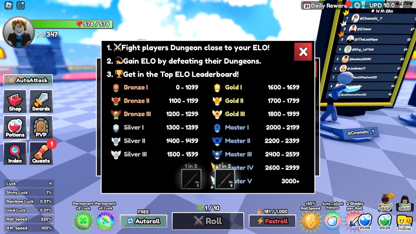 Dungeon RNG: PVP Guide