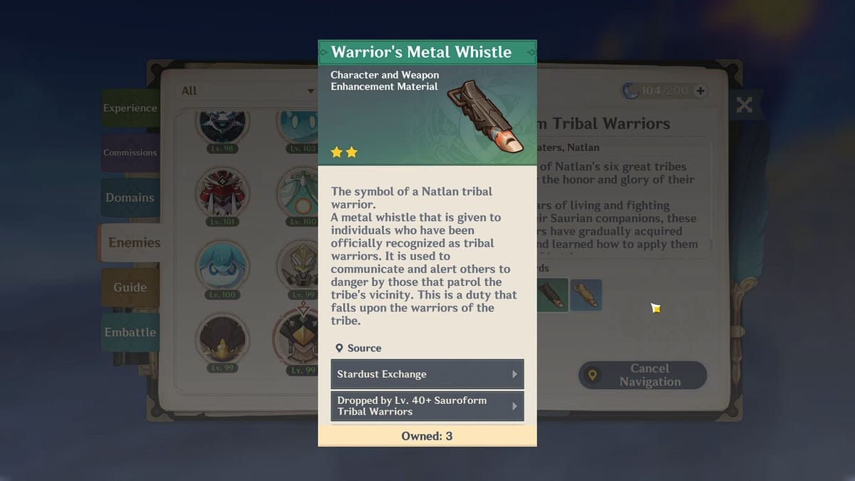 Genshin Impact Mualani ascension materials