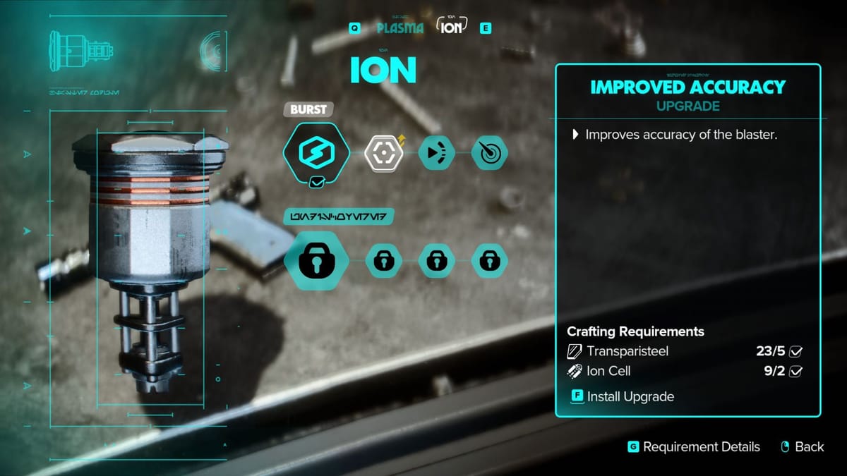 How to upgrade the Blaster in Star Wars Outlaws