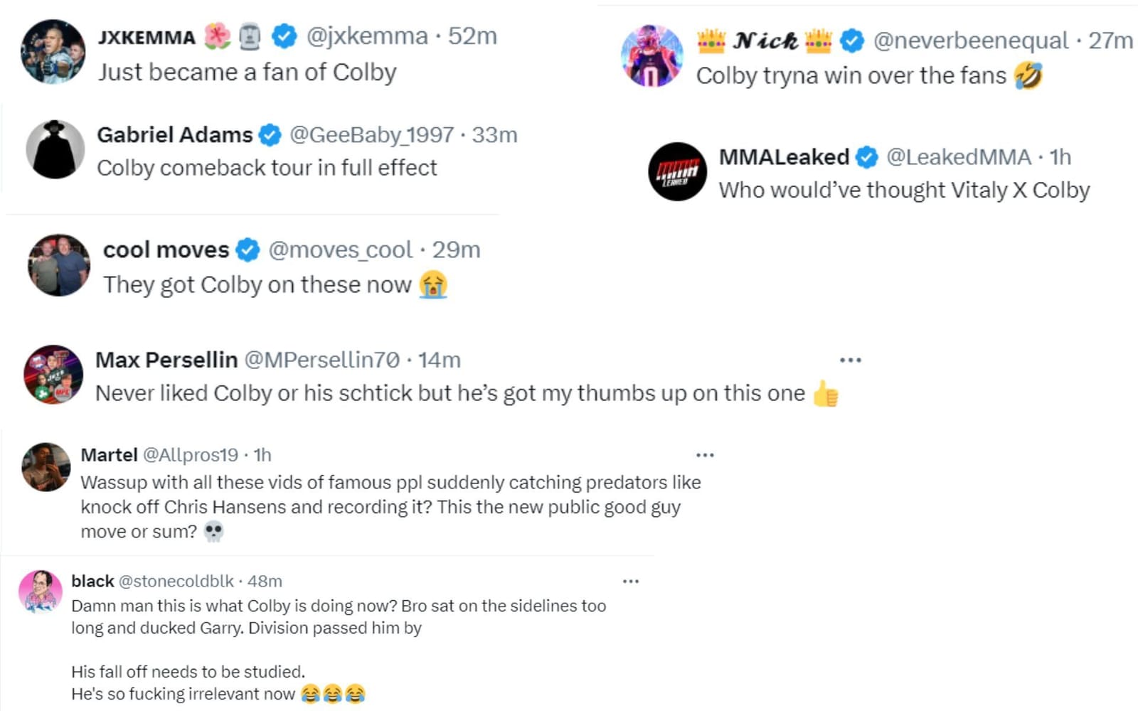 "Colby by decision" - Fans react to Colby Covington catching alleged ...