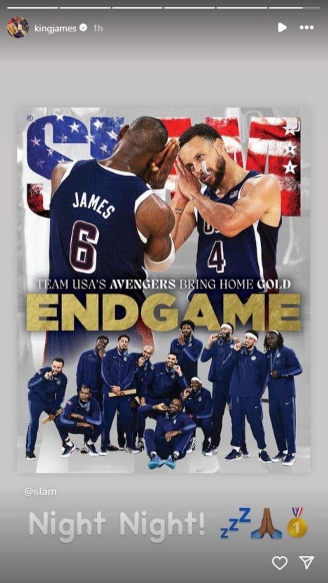 LeBron James raves over Steph Curry's iconic 'night night' shot against ...