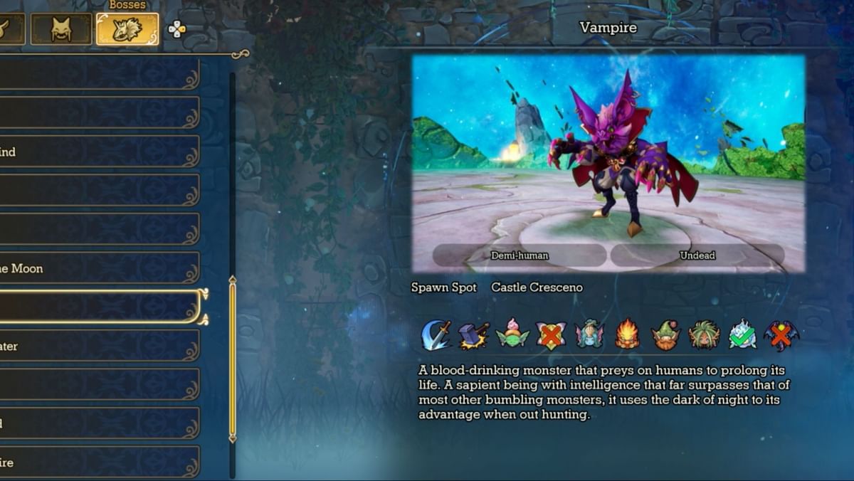 Visions of Mana: How to beat the Vampire boss