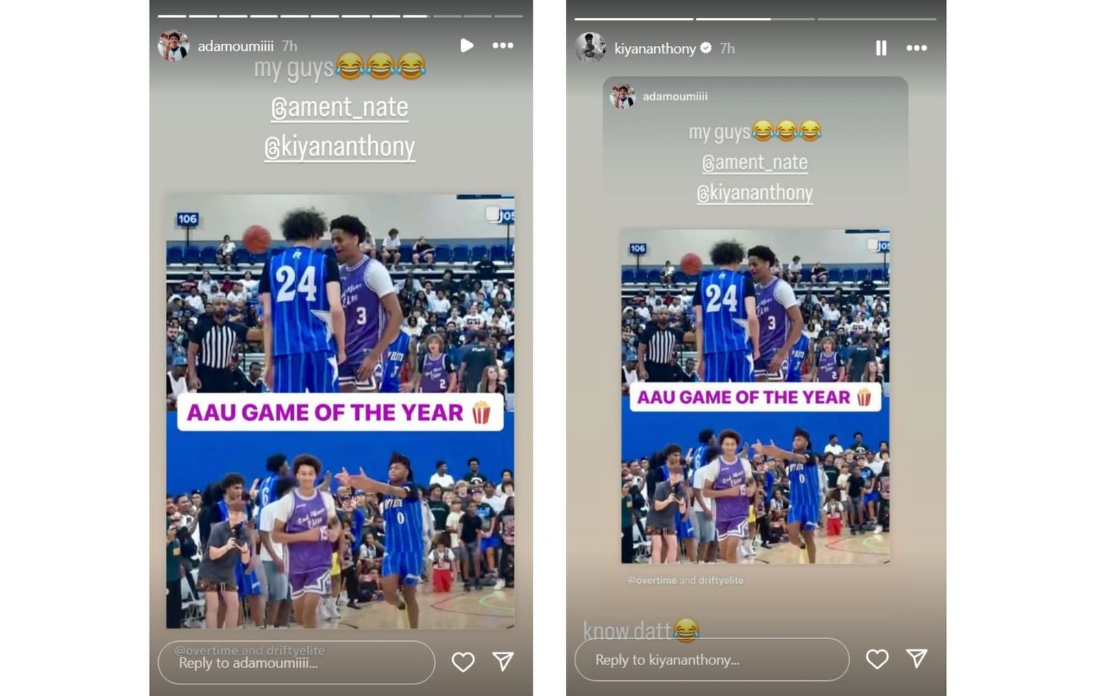 "Know datt": Carmelo Anthony's son Kiyan Anthony reacts as matchup ...