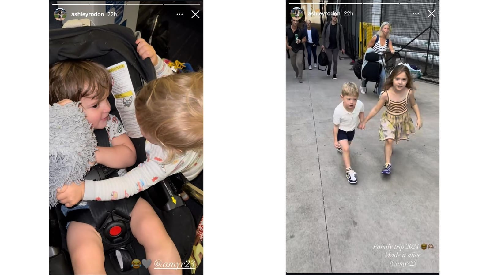 "Made it alive" - Carlos Rodon's wife Ashley documents wild 'family ...