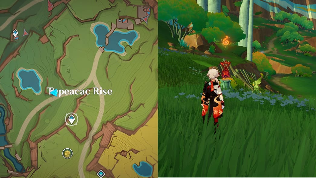 All Natlan Time Trial challenge locations in Genshin Impact