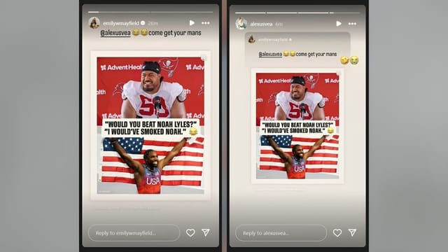 Baker Mayfield's wife Emily counters Vita Vea's bold claim about ...