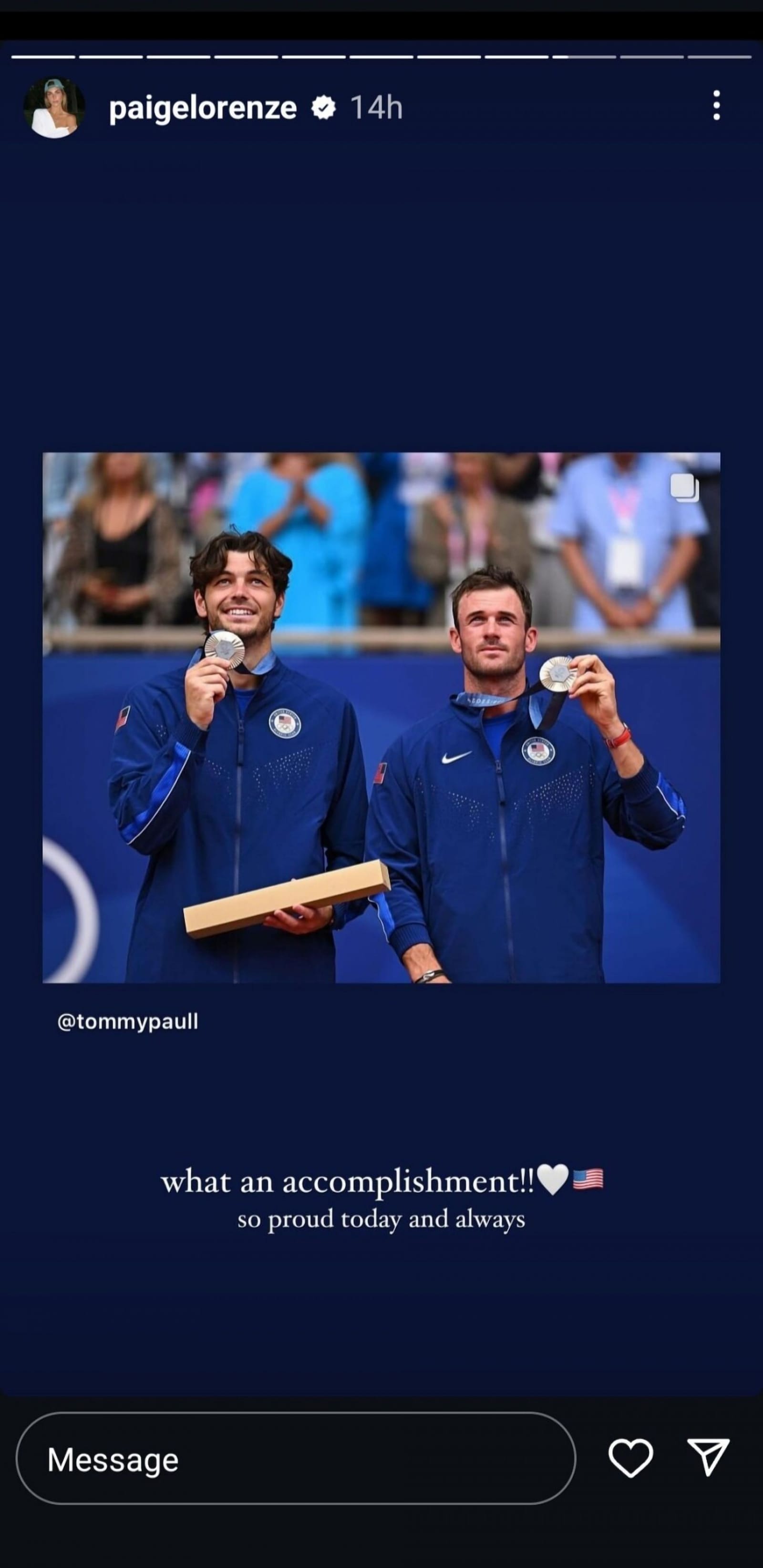 "Proud today and always" - Tommy Paul's girlfriend Paige Lorenze ...
