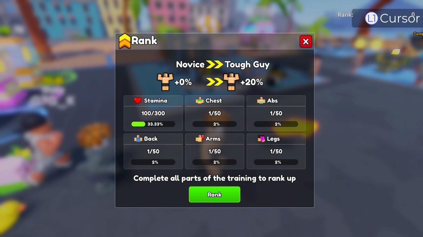 How to reach Tough Guy in Gym Star Simulator (Rank Guide)