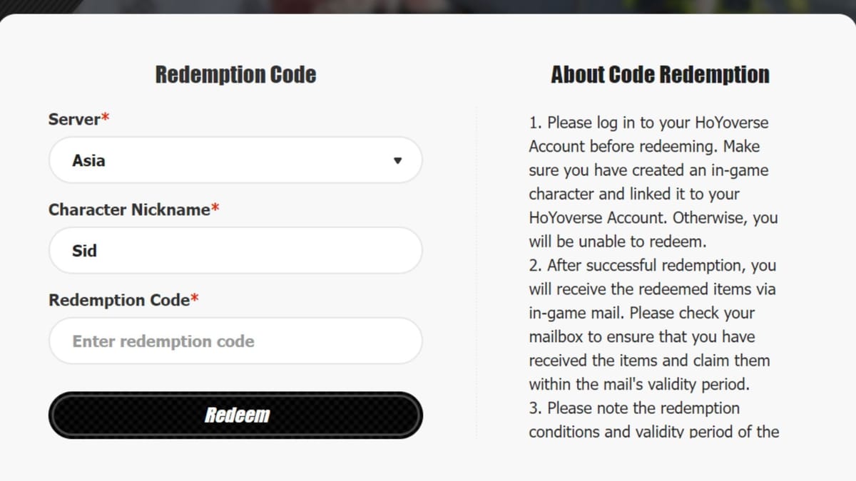 Zenless Zone Zero 1.1 livestream codes and redemption guide