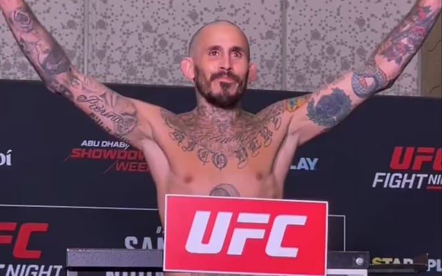 UFC Abu Dhabi weigh-ins: Videos: Marlon Vera shaves head before hitting ...