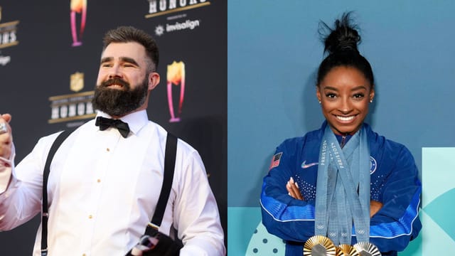 Jason Kelce doubted "anomaly" Simone Biles before gymnast's Paris ...