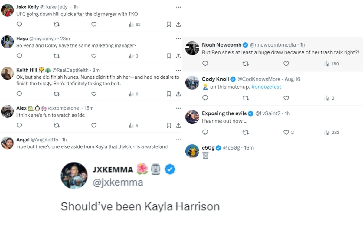 "Should've been Kayla Harrison" - Fans debate if Julianna Pena deserves ...