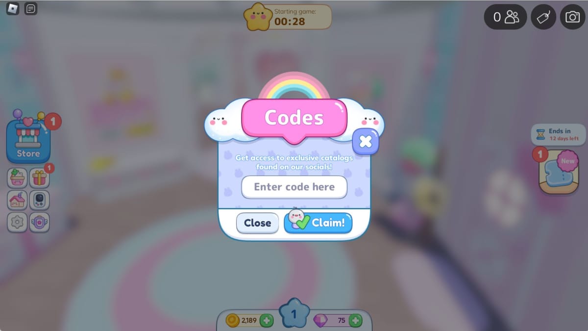 Cake Off codes (October 2025)