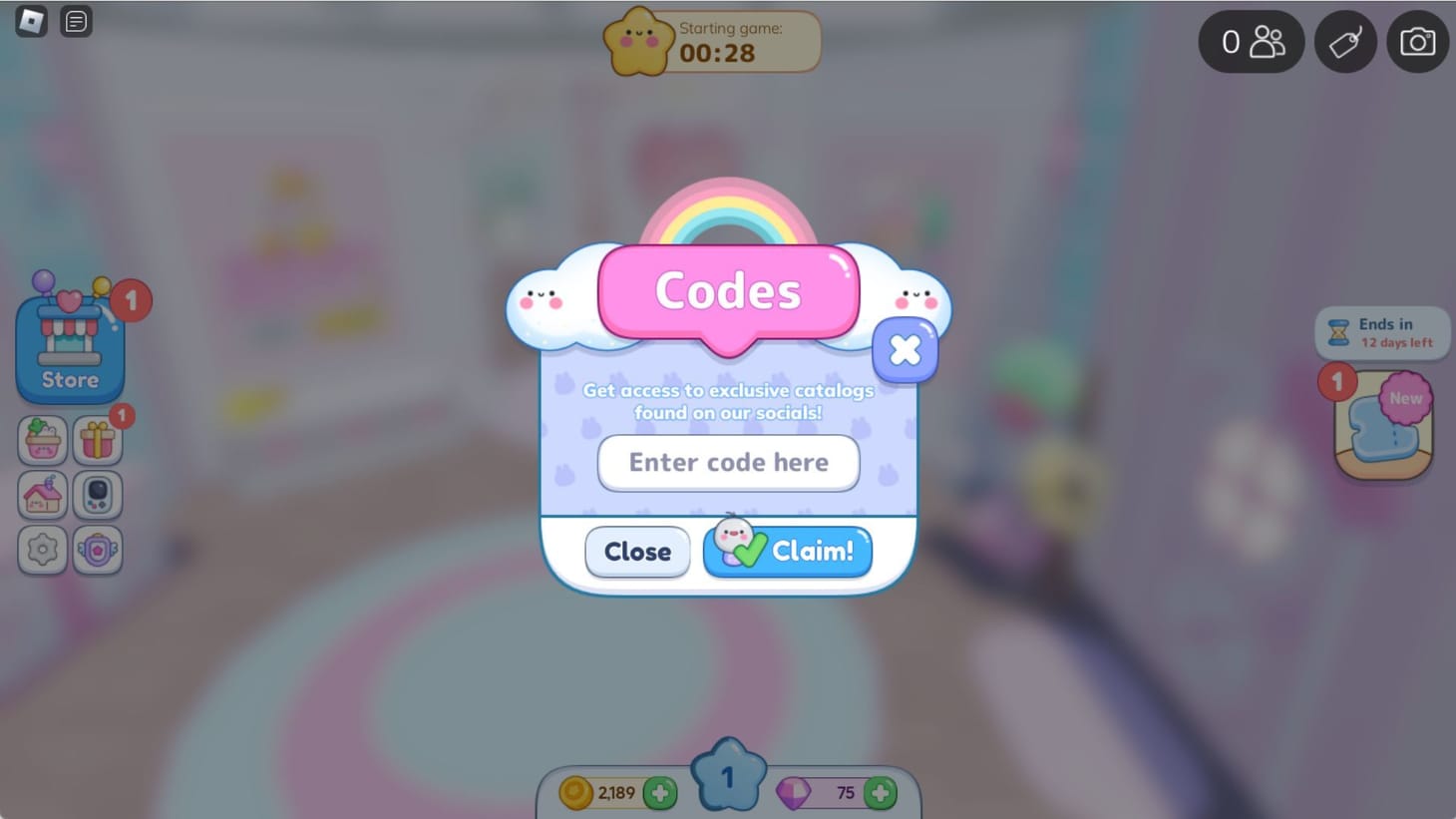 Cake Off codes (October 2025)