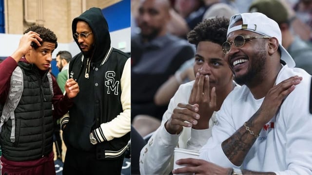 "I'm going to lose you": Carmelo Anthony relishes moments with son ...