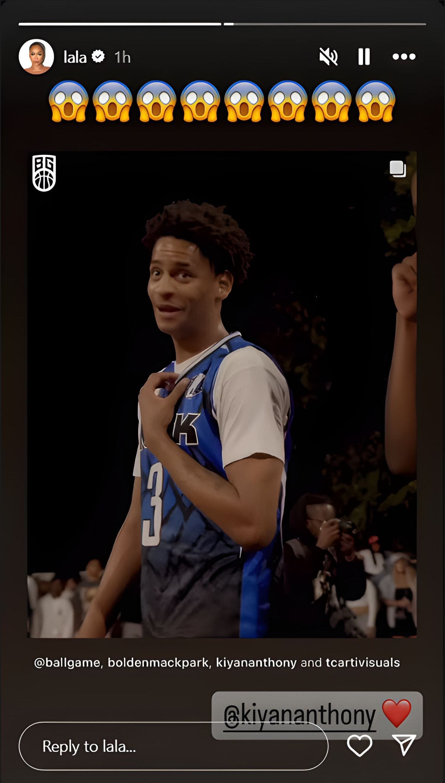 Carmelo Anthony's ex La La posts "shocked" reaction after son Kiyan's ...