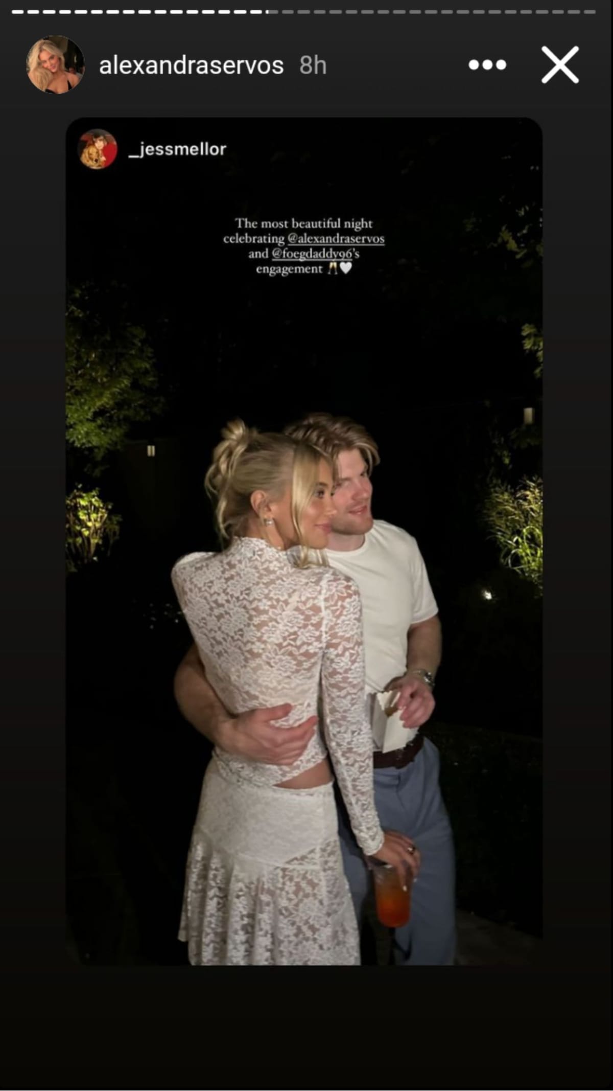 In Photos: Warren Foegele & fiancée Alexandra Servos celebrate epic ...