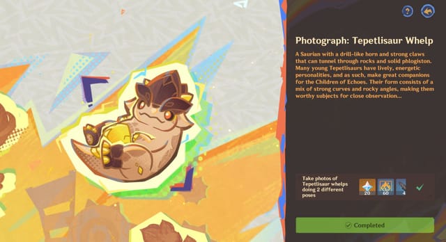 Genshin Impact: Tepetlisaur Whelps doing 2 different poses photography ...