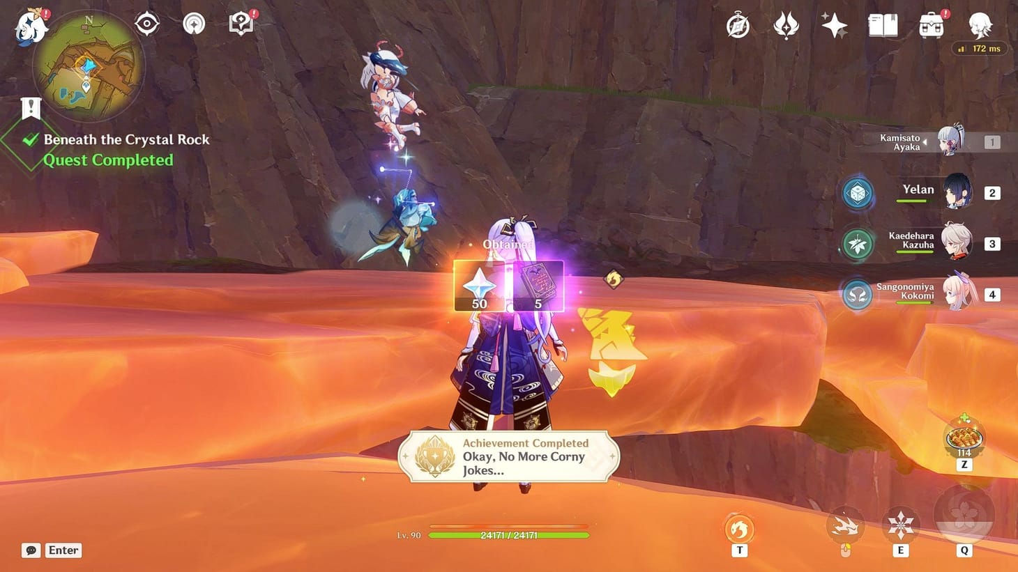 Genshin Impact Beneath the Crystal Rock quest guide