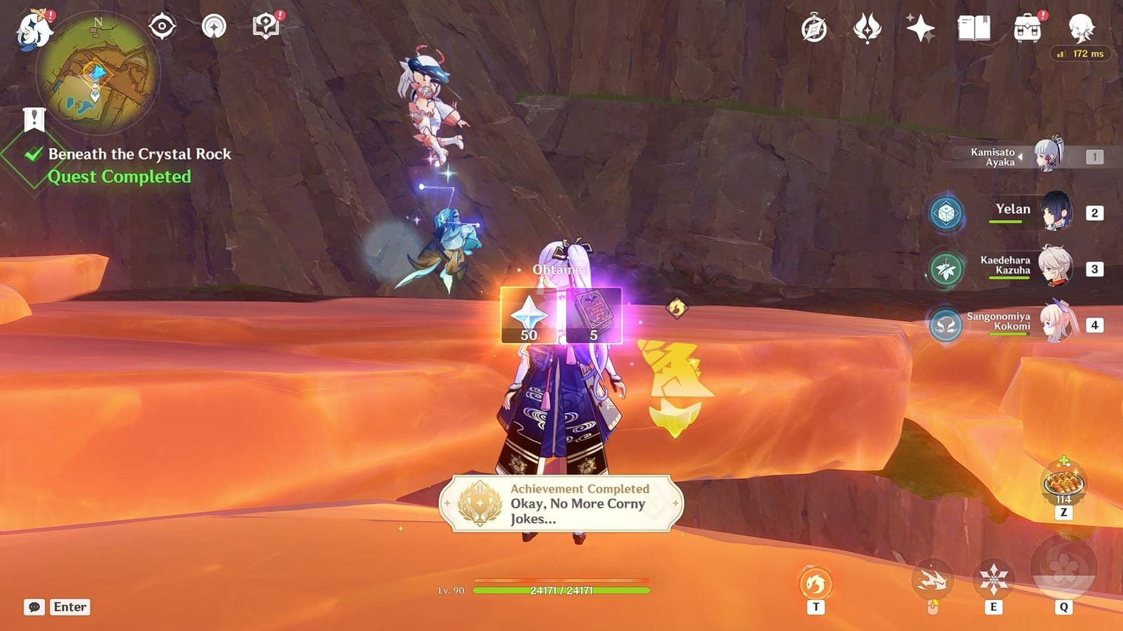 Genshin Impact Beneath the Crystal Rock quest guide