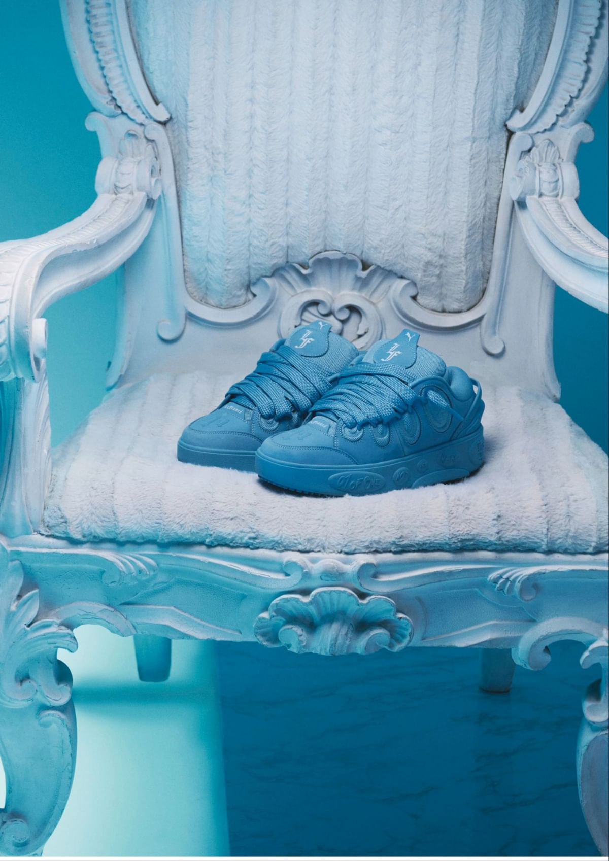 Photos: LaMelo Ball unveils PUMA MB.04 & LaFrance 1of1 shoes in blue ...