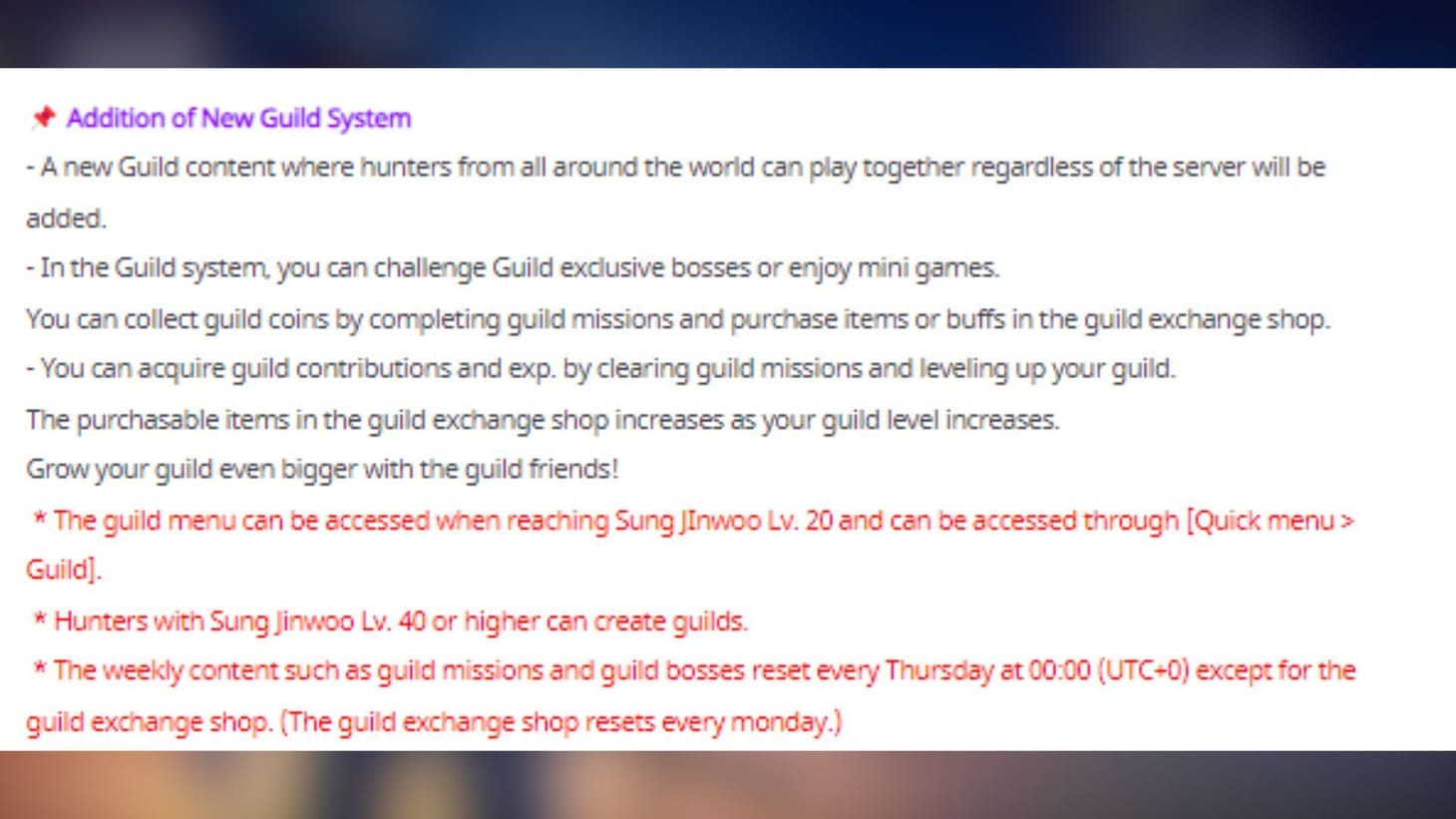 Solo Leveling Arise August 22 update details: New Guild System, Hunters ...