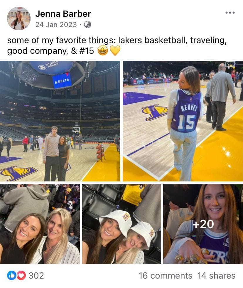 "That's not Taylor Swift"- Lakers fans react to Austin Reaves' romantic ...