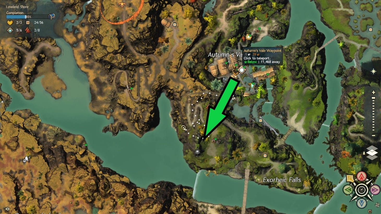 All Mastery Insight locations in Lowland Shores of Guild Wars 2