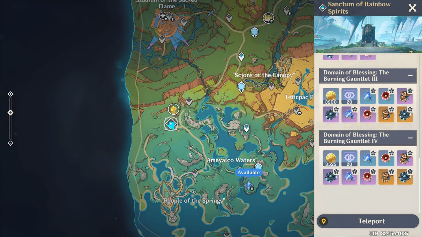 Genshin Impact: Sanctum of Rainbow Spirits domain location and unlock guide