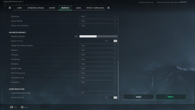 Best Delta Force: Hawk Ops graphics settings for Nvidia RTX 3060