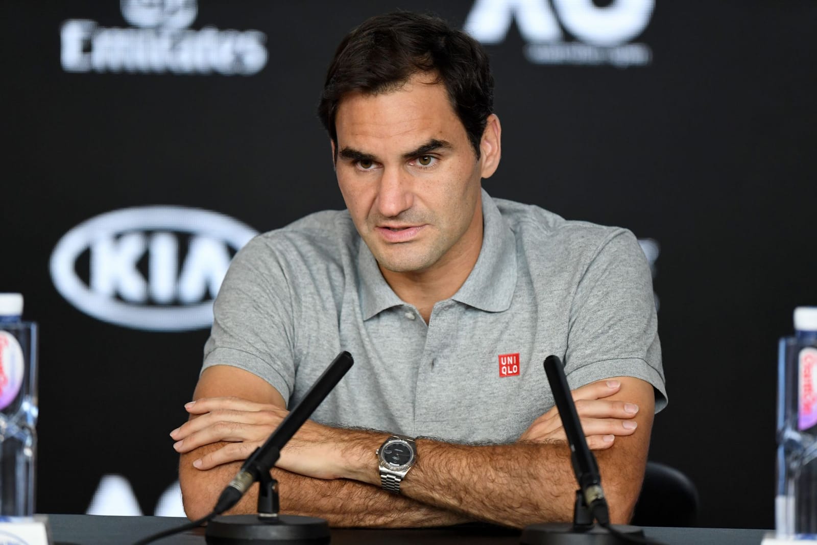 "I took my racket and just smashed it, I was crying about playing so ...
